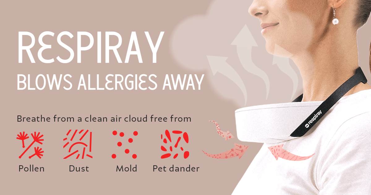 Respiray wearable allergy relief is the best allergy relief.