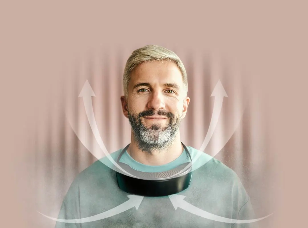 Wearable air purifier for wildfire smoke and air pollution